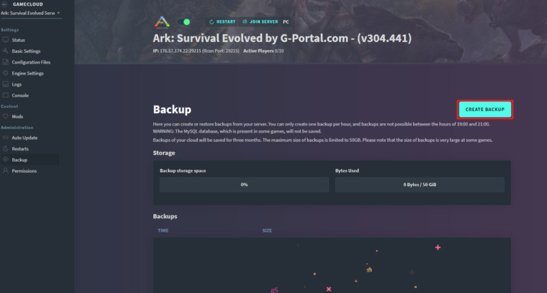 Creating Minecraft backups for your server | GPORTAL Wiki