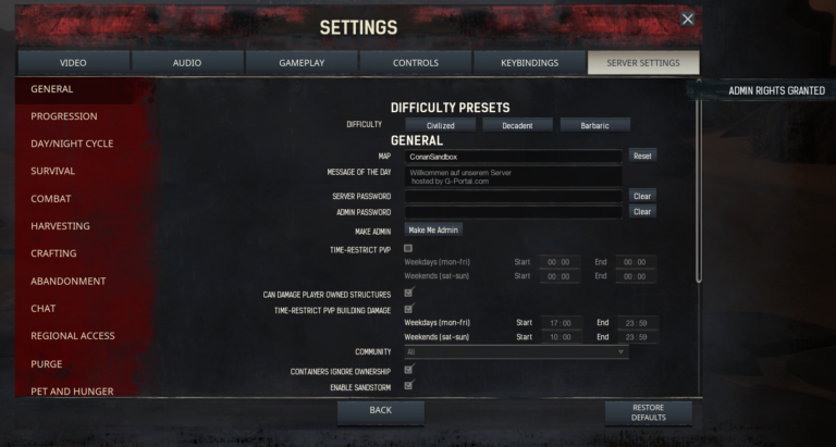 Conan Exiles Become a Server Admin | GPORTAL Wiki