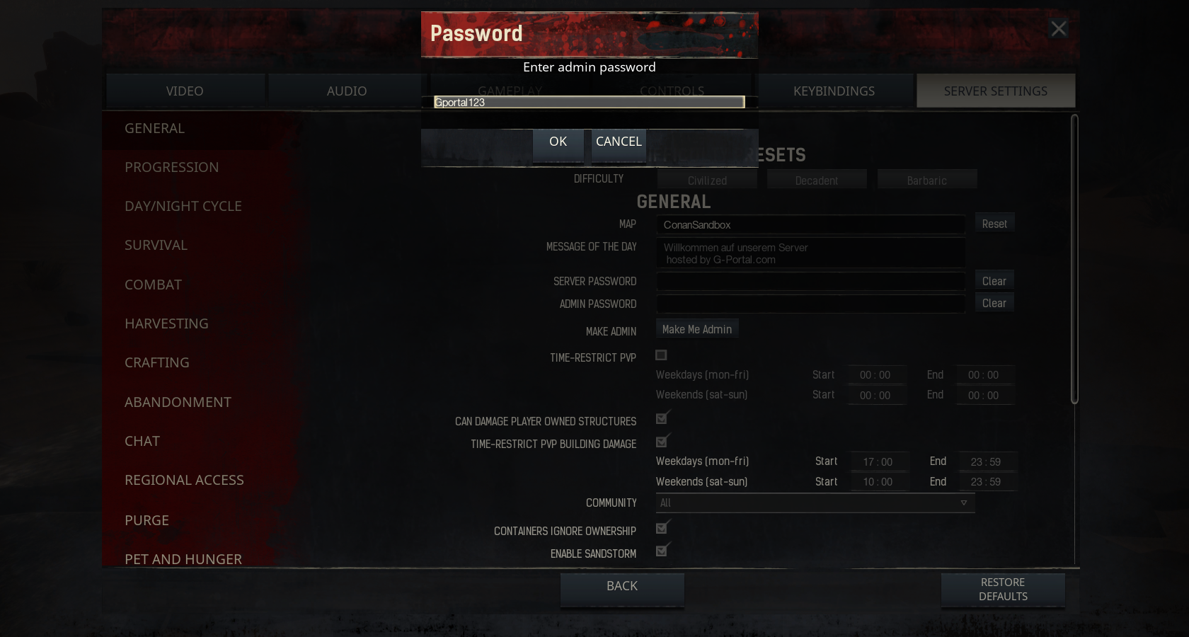 Conan Exiles Become a Server Admin | GPORTAL Wiki