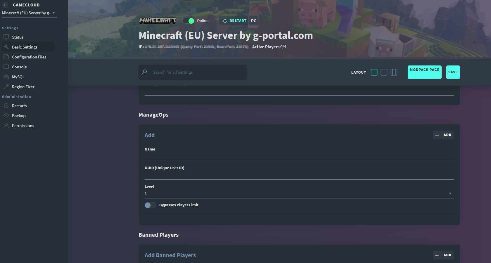 How to set Minecraft Server OP permissions | GPORTAL Wiki