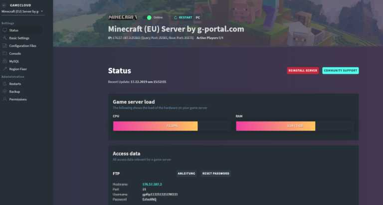 Setting up a whitelist for a Minecraft server | GPORTAL Wiki