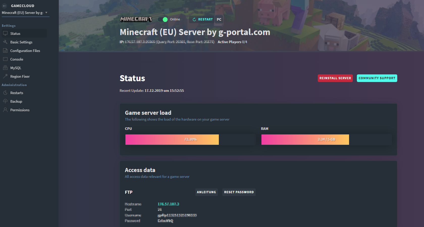 Setting up a whitelist for a Minecraft server | GPORTAL Wiki