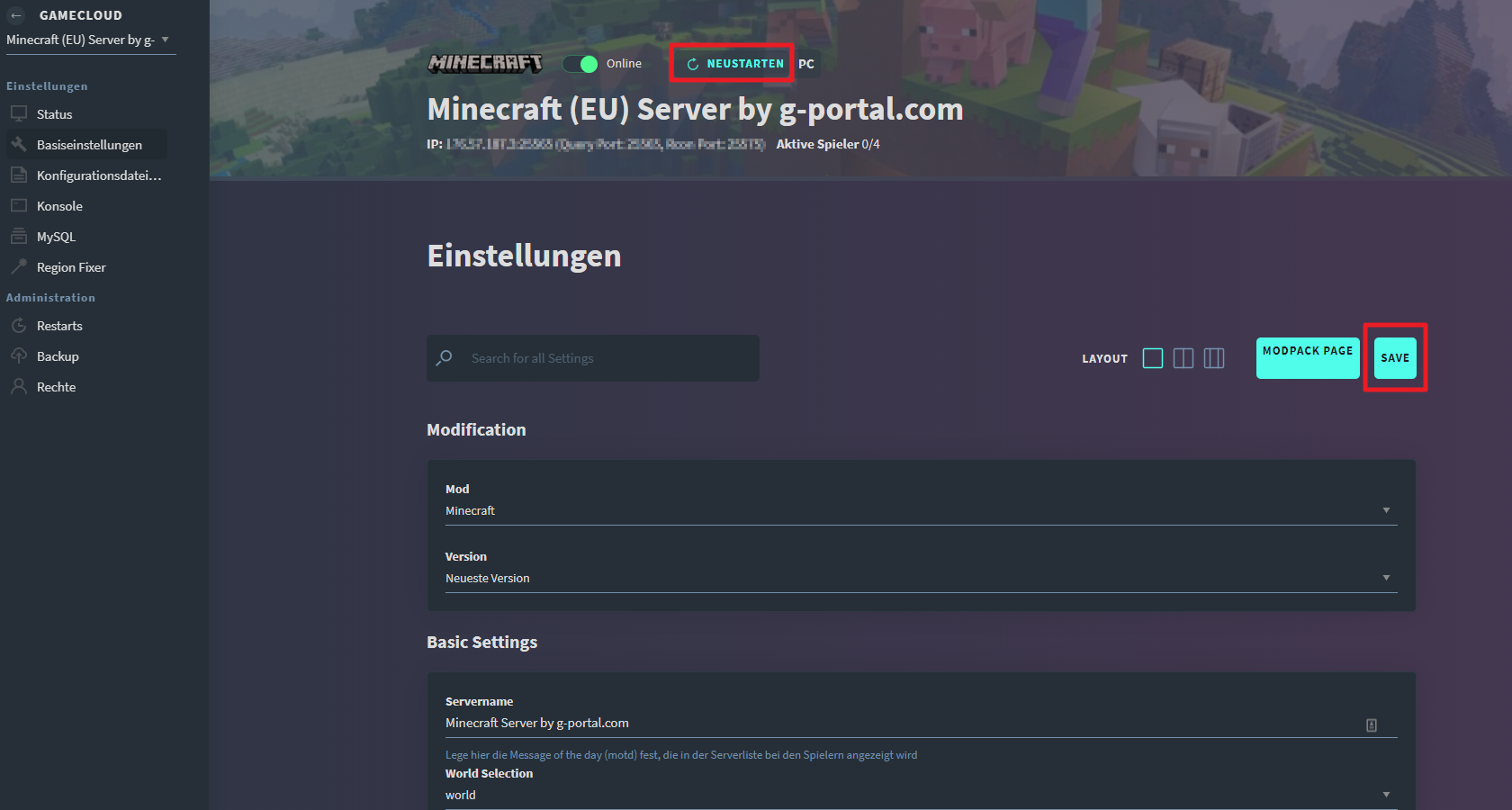 So stellst Du OP Rechte auf Deinem Minecraft Server ein | GPORTAL Wiki