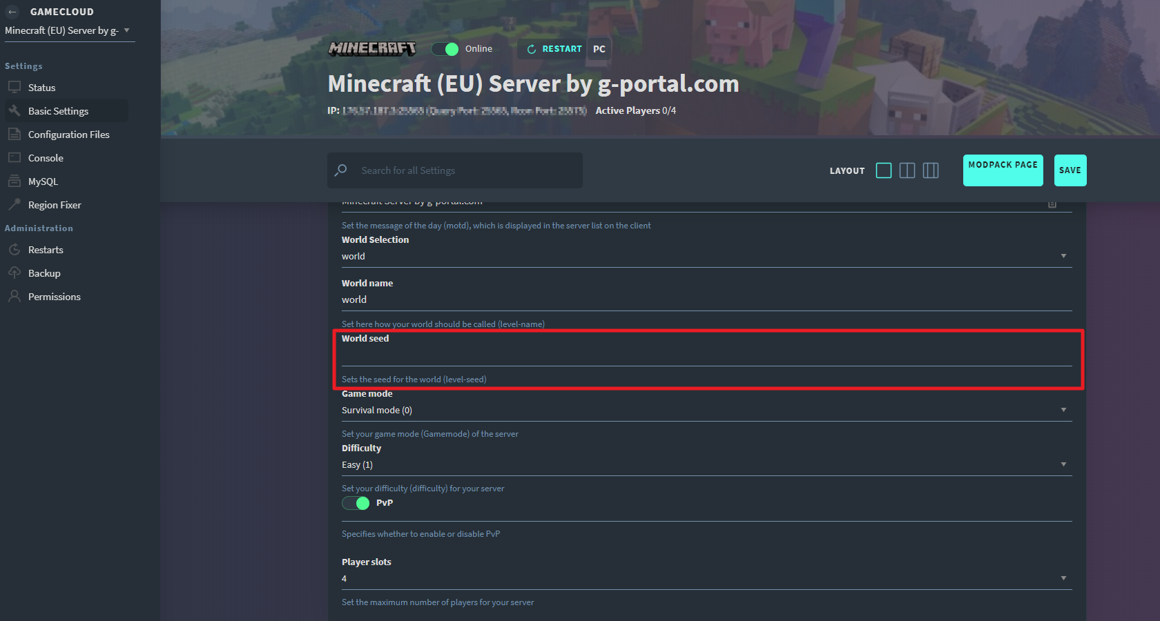 How to create a new world in Minecraft | GPORTAL Wiki