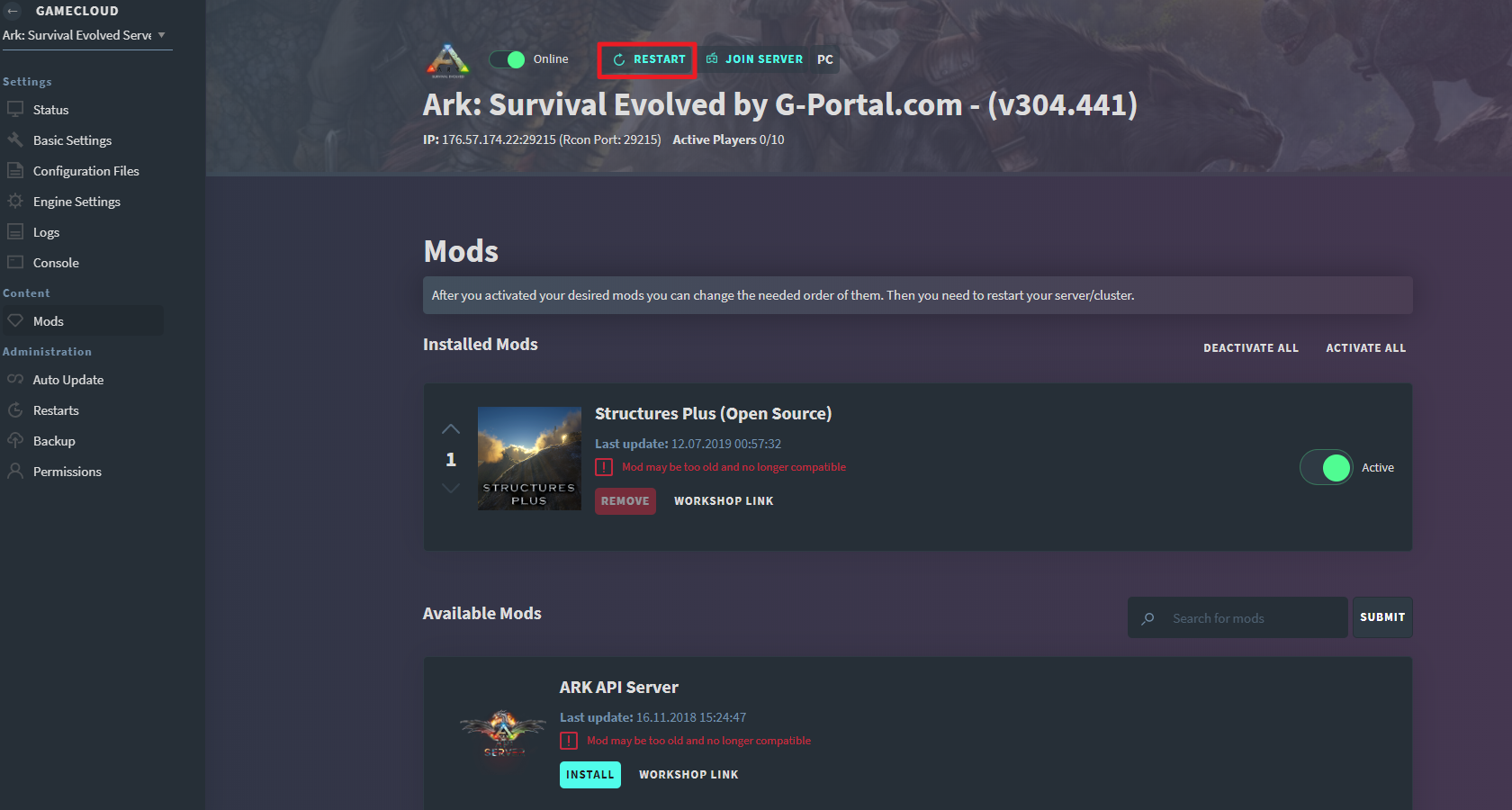 ARK Survival Evolved Install Mods and Mod Maps | GPORTAL Wiki