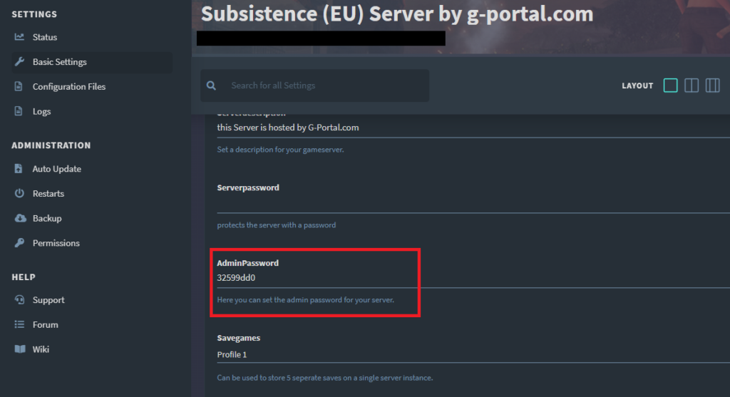 Subsistence All server settings and info | GPORTAL Wiki